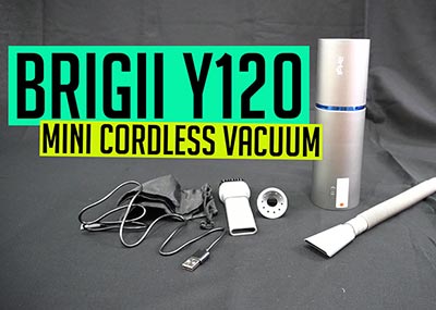 Brigii Y120 Mini Vacuum Review [Smallest & Lightest Handheld]